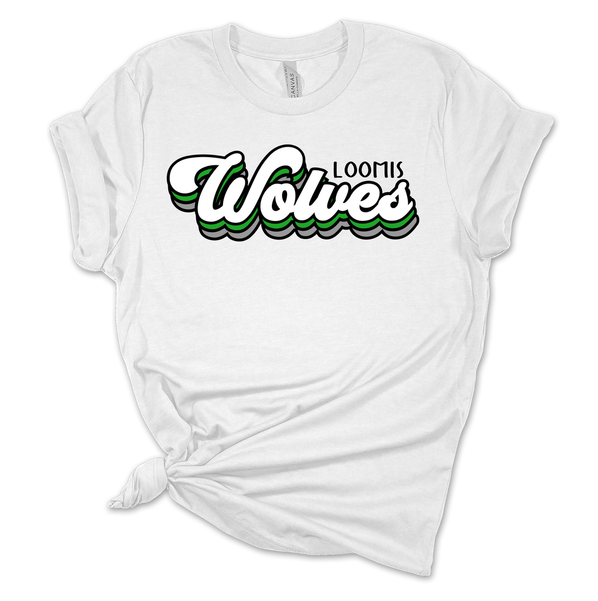 Loomis Wolves Groovy Script T-Shirt – Pretty and Fabulous Boutique